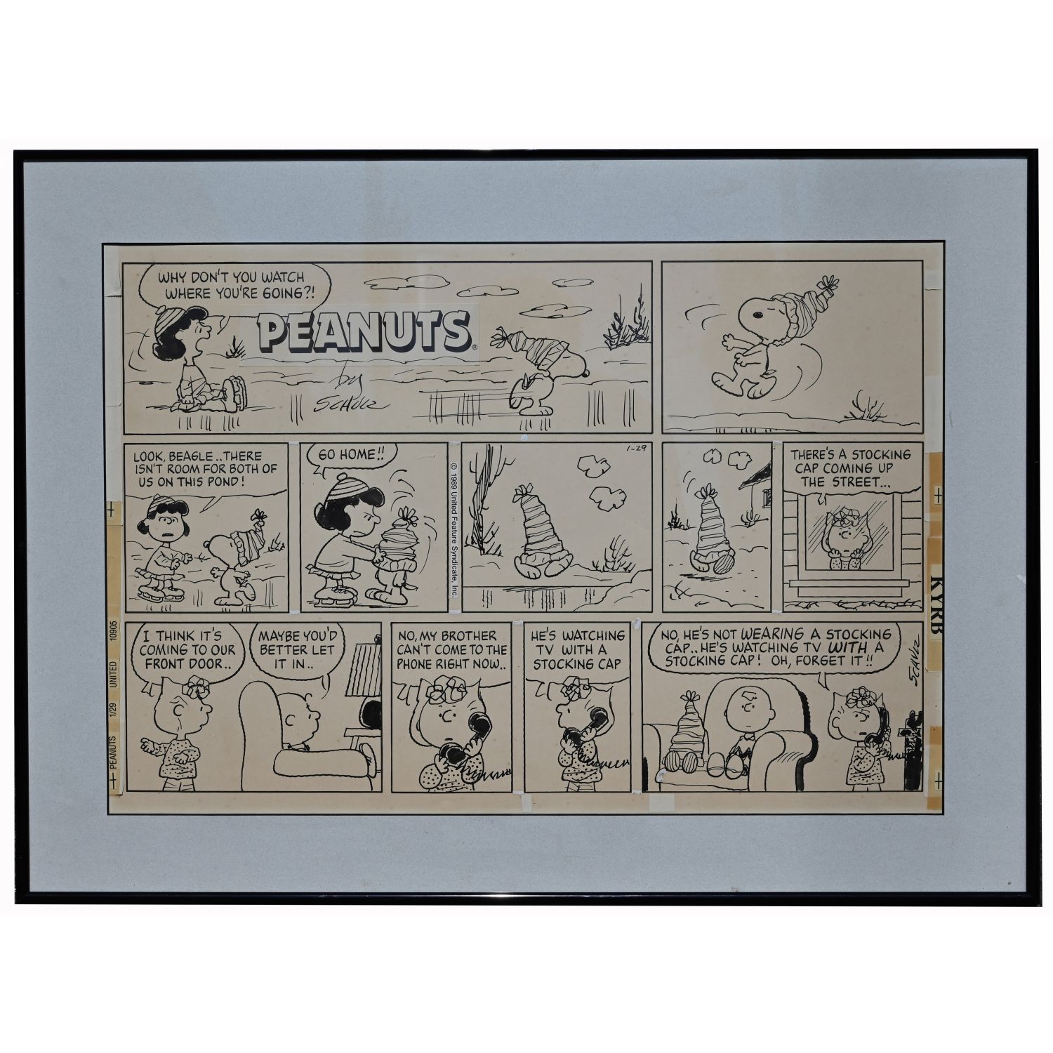 Charles Schulz - Original Peanuts Comic Strip - Helmuth Stone Gallery
