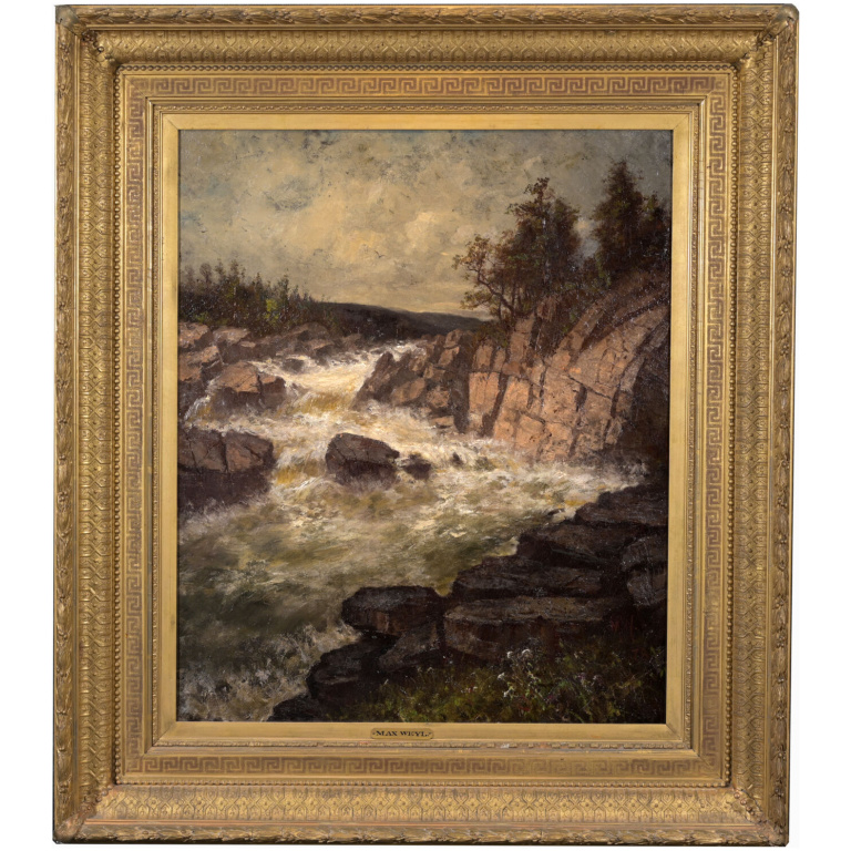 Max Weyl (American, 1837 - 1914) "Potomac River" - Helmuth Stone Gallery